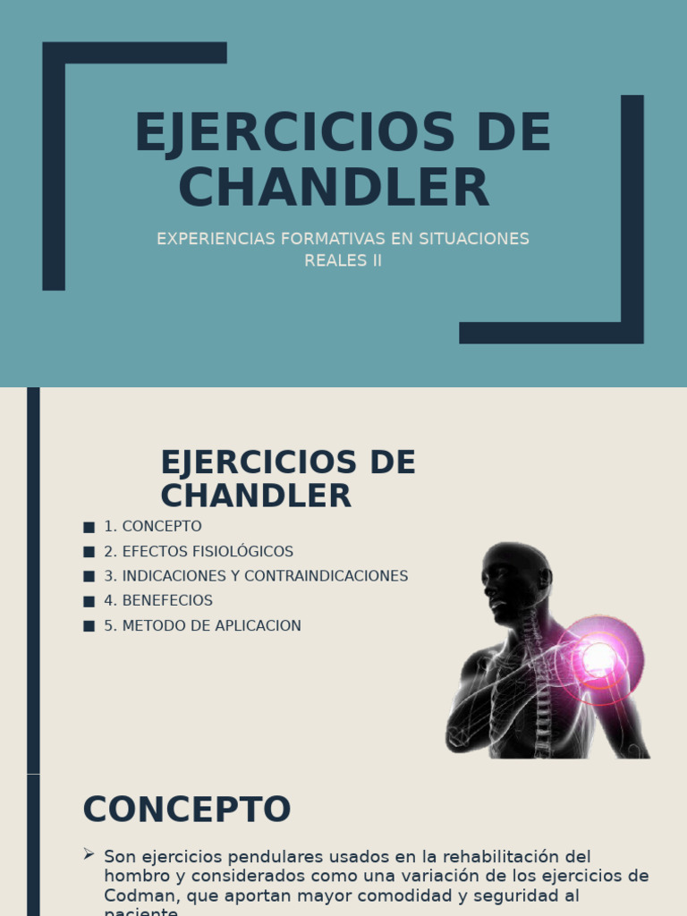 Ejercicios Chandler Op (1) | PDF | Hombro | Especialidades Medicas