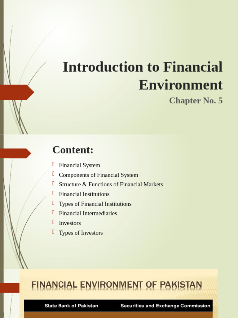 Overview of Financial Systems and Markets | PDF | Financial Markets ...