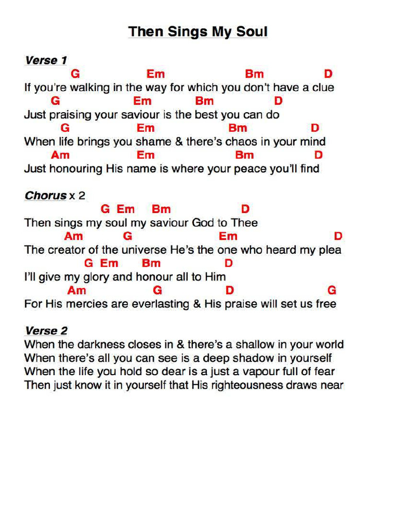 Then Sings My Soul | PDF