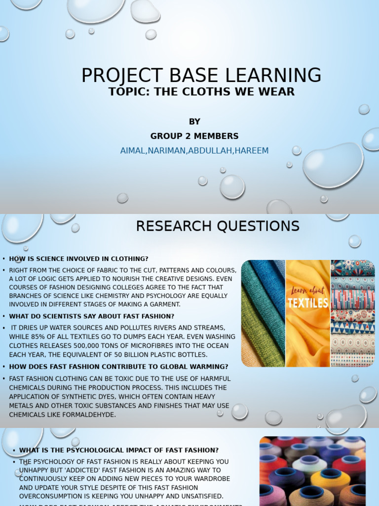 Project Base Learning | PDF | Rayon | Textiles
