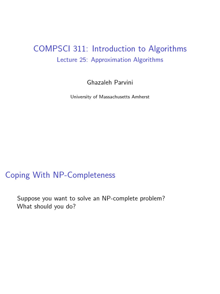 25-approx | PDF | Time Complexity | Mathematical Concepts