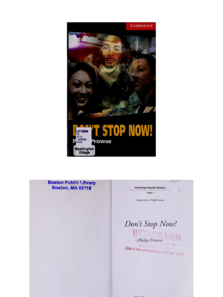 Dont Stop Now - Cambridge English Readers Level 1 | PDF