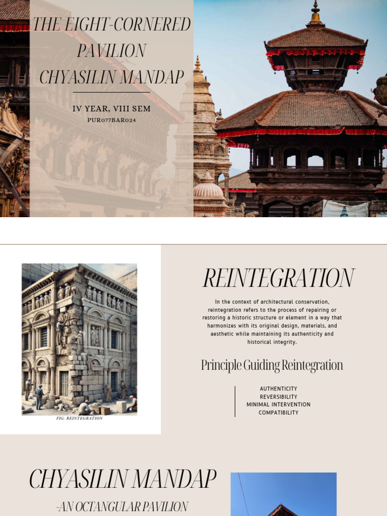 Chyasilin Mandap: Architectural Reintegration | PDF | Architectural ...