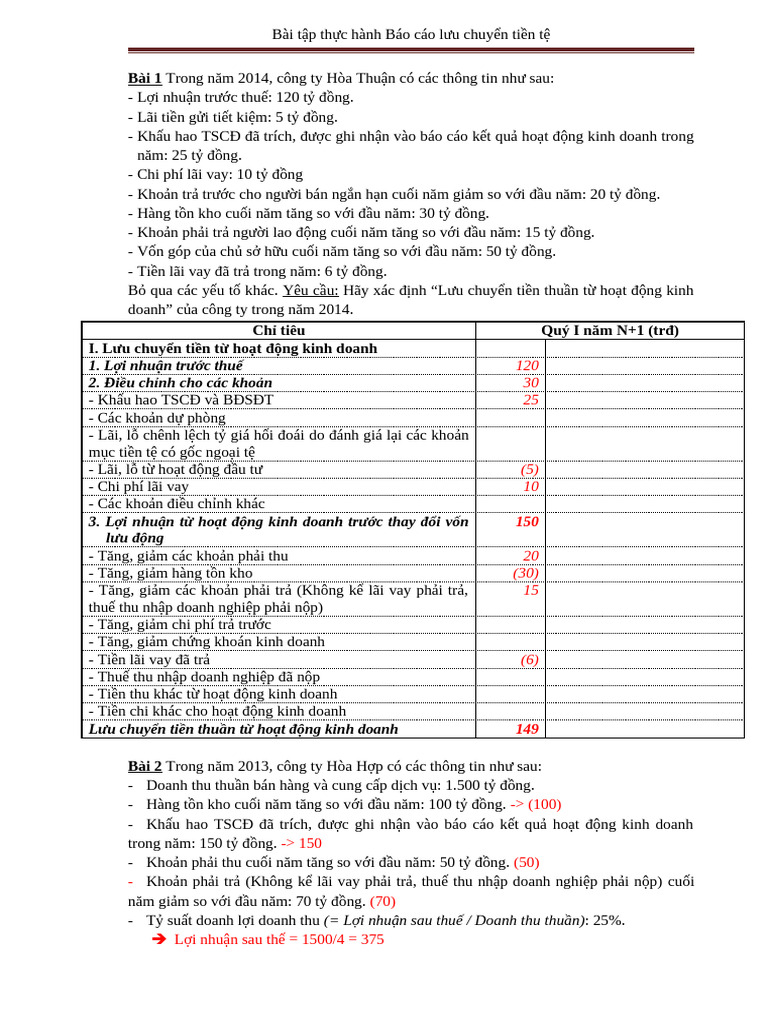 Bai tap thuc hanh BCLCTT | PDF