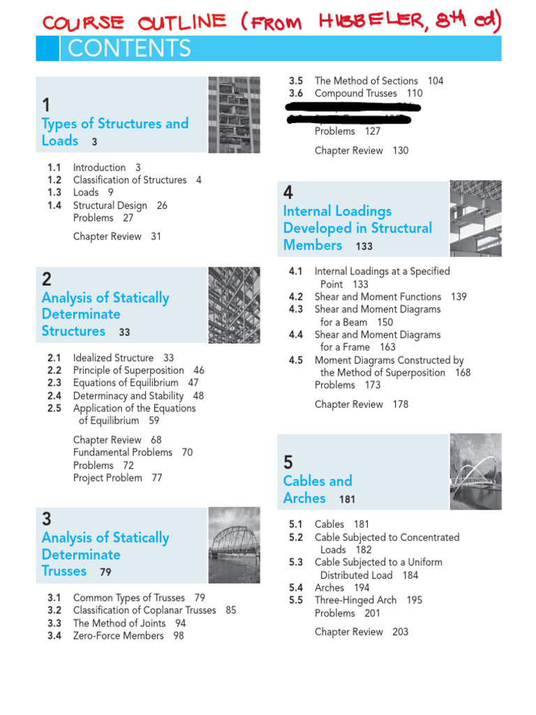 Structural Theory Course Outline | PDF | Truss | Beam (Structure)