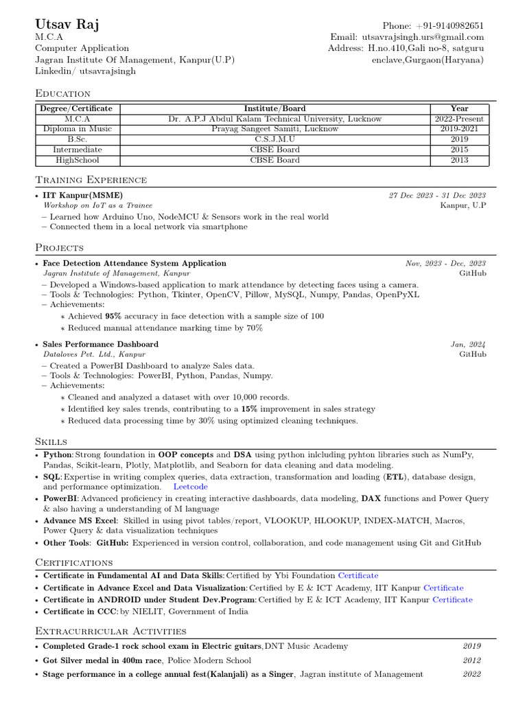 Utsav Raj (DA) | PDF | Information Technology Management | Information ...