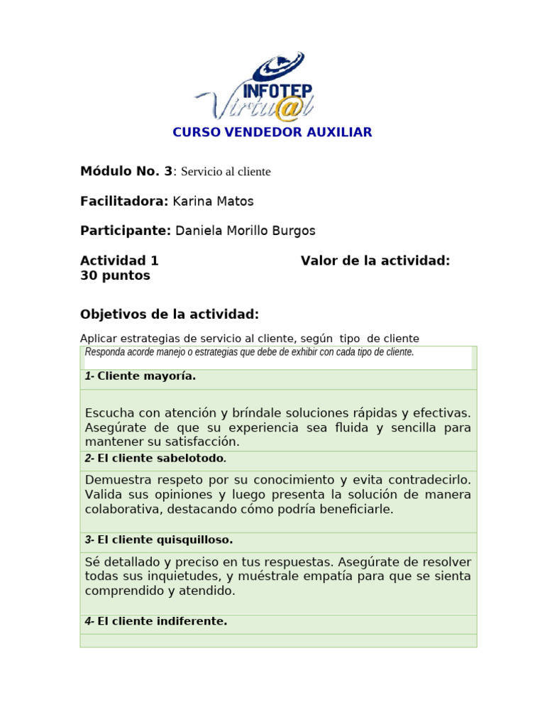 Actividad 1 Mã Dulo 3 | PDF