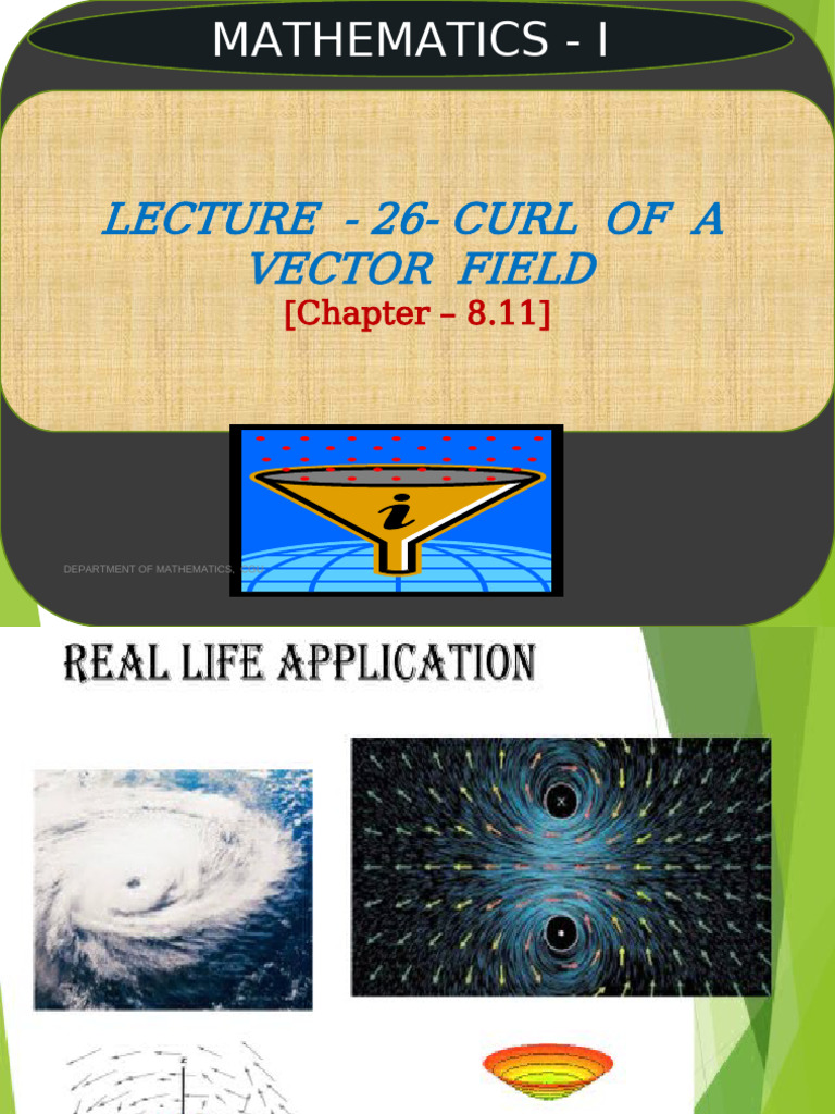 LECTURE-26-Curl | PDF | Euclidean Vector | Mathematical Concepts
