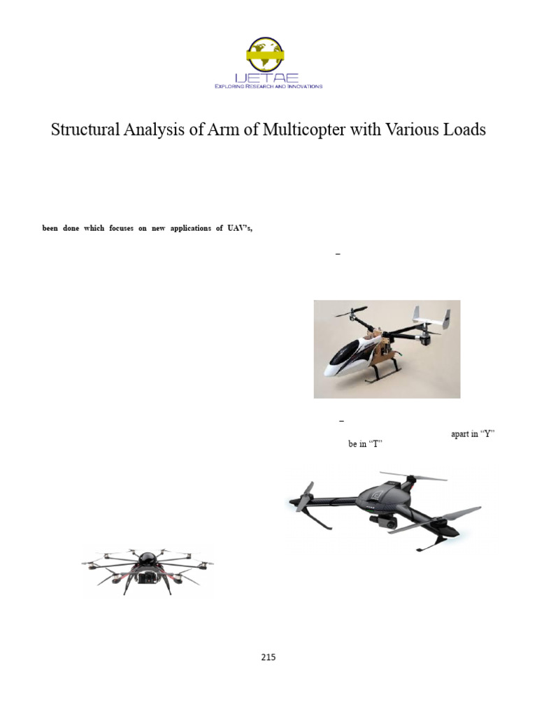 Multicopter Arm Structural Analysis | PDF | Strength Of Materials | Young's Modulus