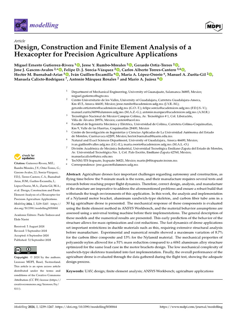 Modelling 05 00064 Pdf Unmanned Aerial Vehicle Strength Of Materials