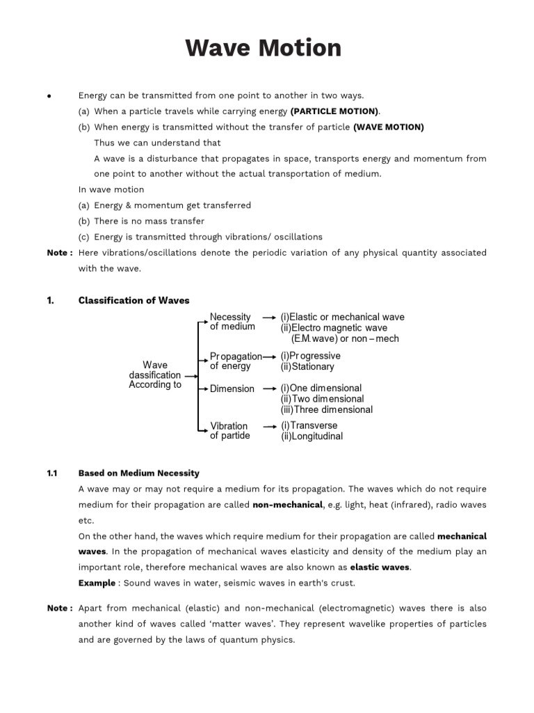 Wave 1 | PDF | Waves | Sound