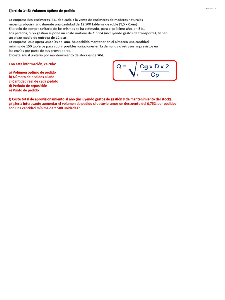 Ejercicio 3-18 - VOP | PDF