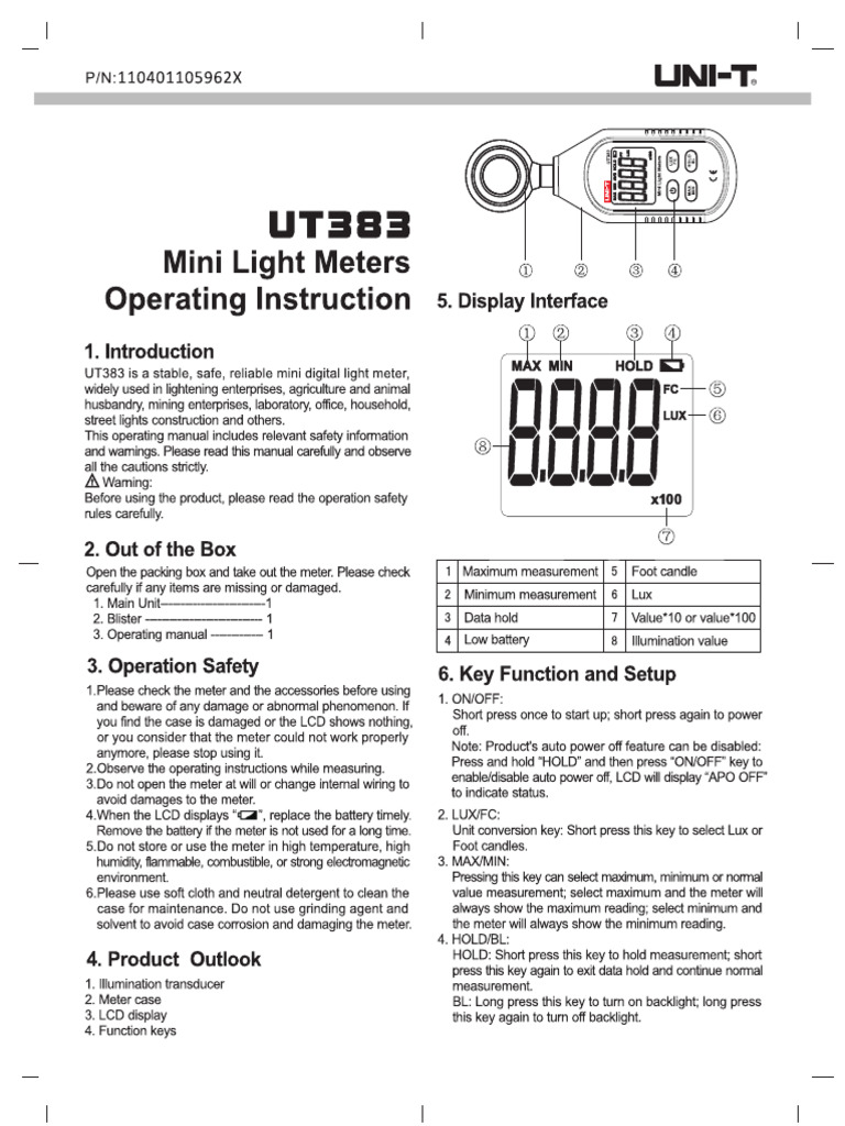Uni-T Ut383 | PDF