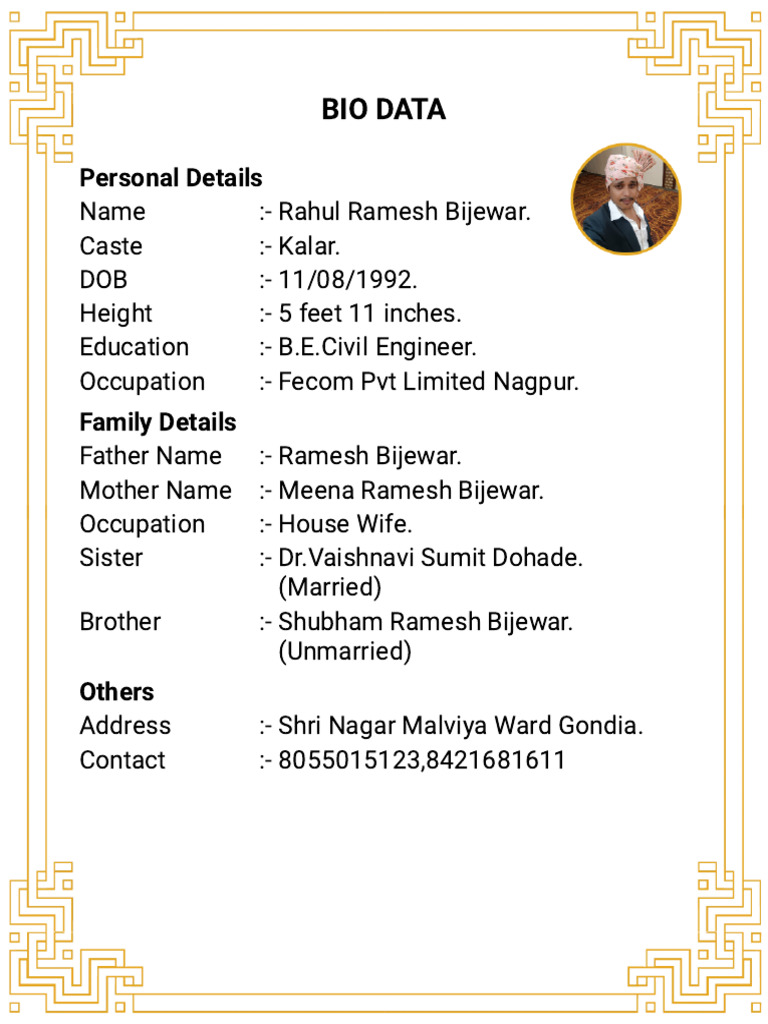 Biodata_2 | PDF