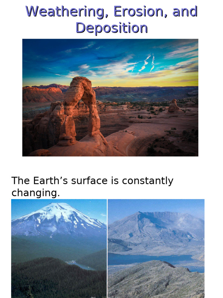 Weathering and Erosion Project Ideas | PDF | Glacier | Erosion
