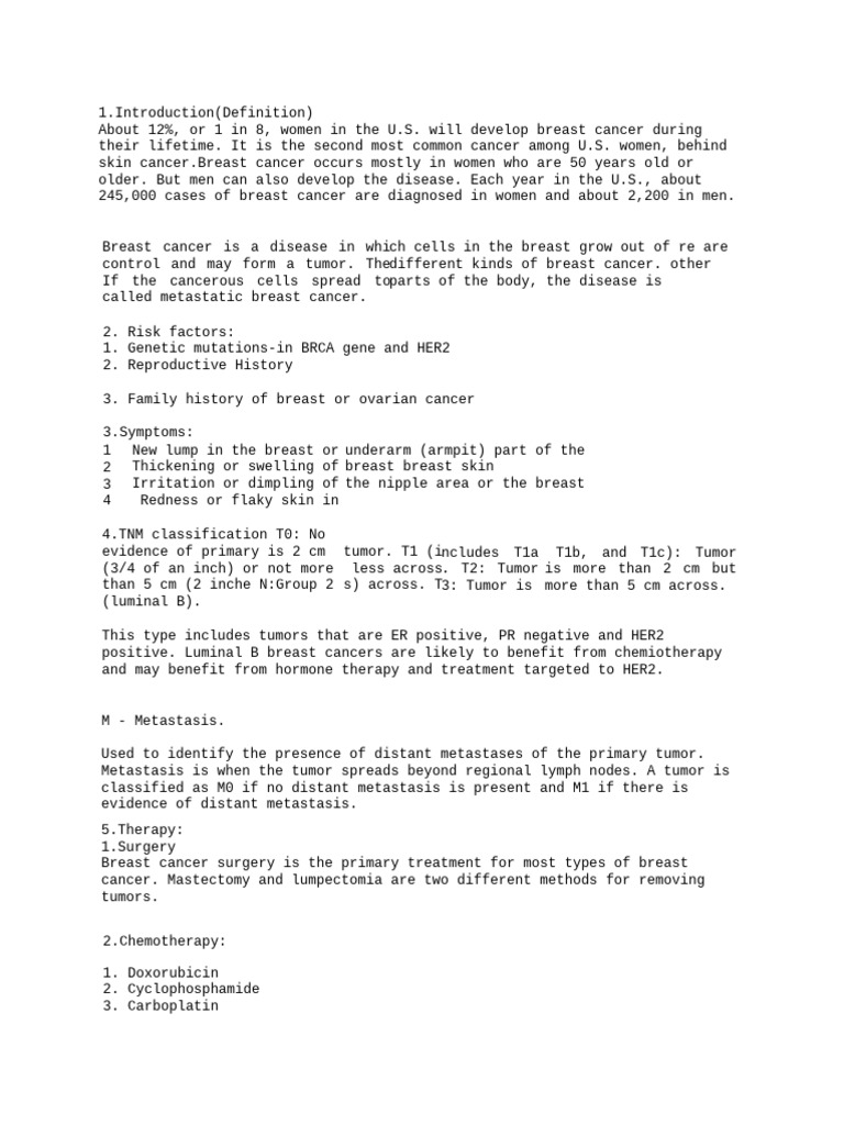 Breast Cancer Lecture by Proff MoniHadzhiev - Oper23 | PDF