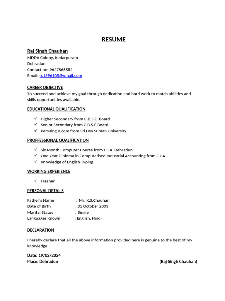 Raj Resume.. | PDF