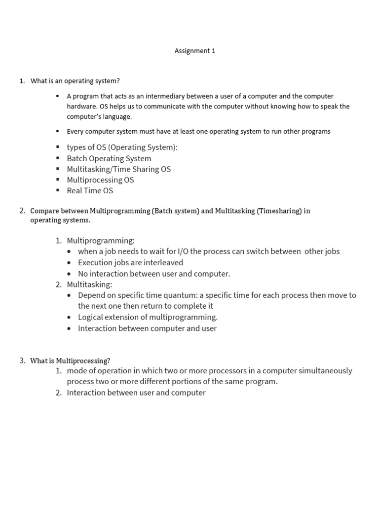 Assignment1 Sol | PDF