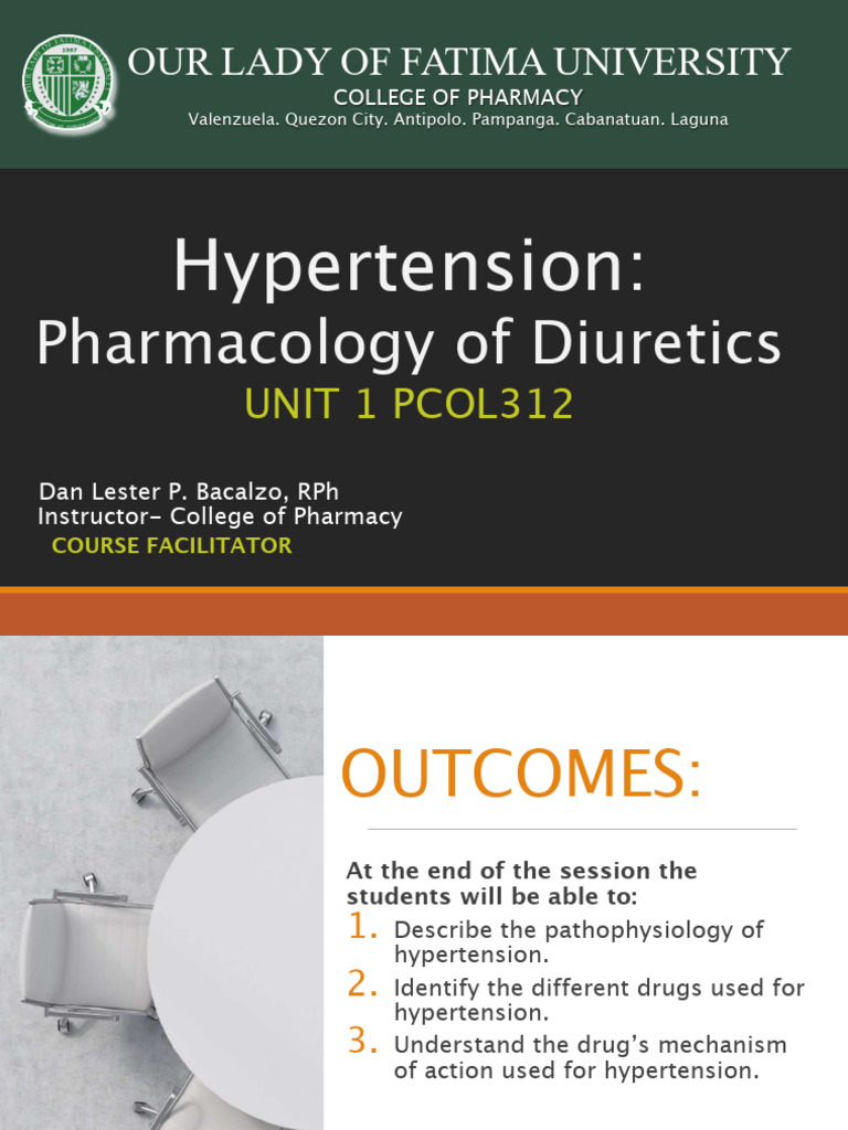 (PCOL 312) Pharmacology 2 | PDF | Hypertension | Blood Pressure