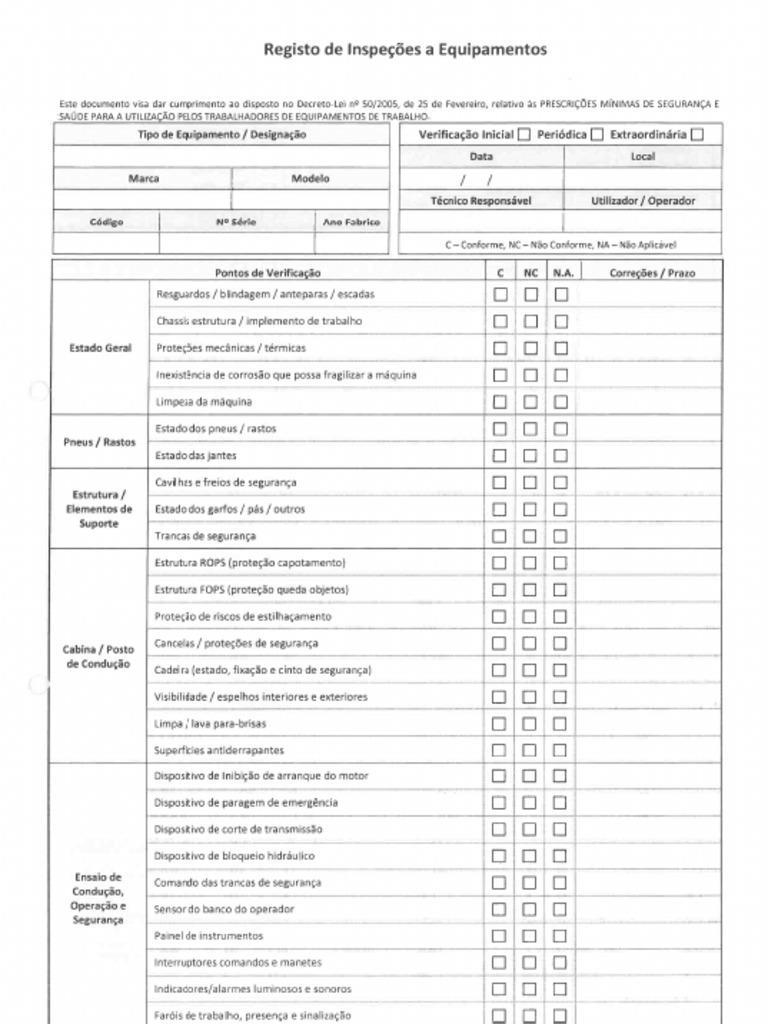DL50 Checklist | PDF