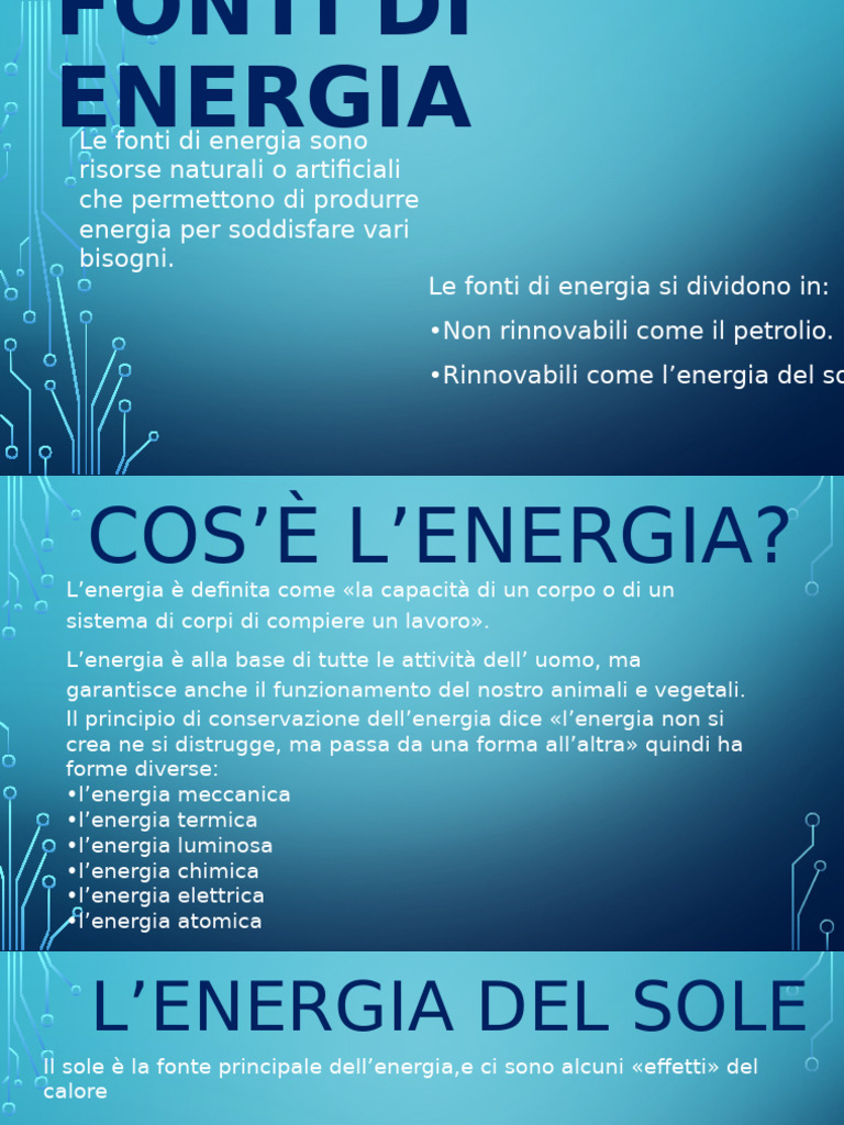 Fonti Di Energia | PDF