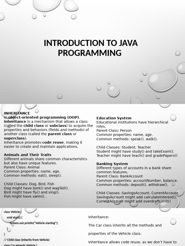 Java Inheritance and Polymorphism Guide | PDF | Method (Computer Programming) | Inheritance ...