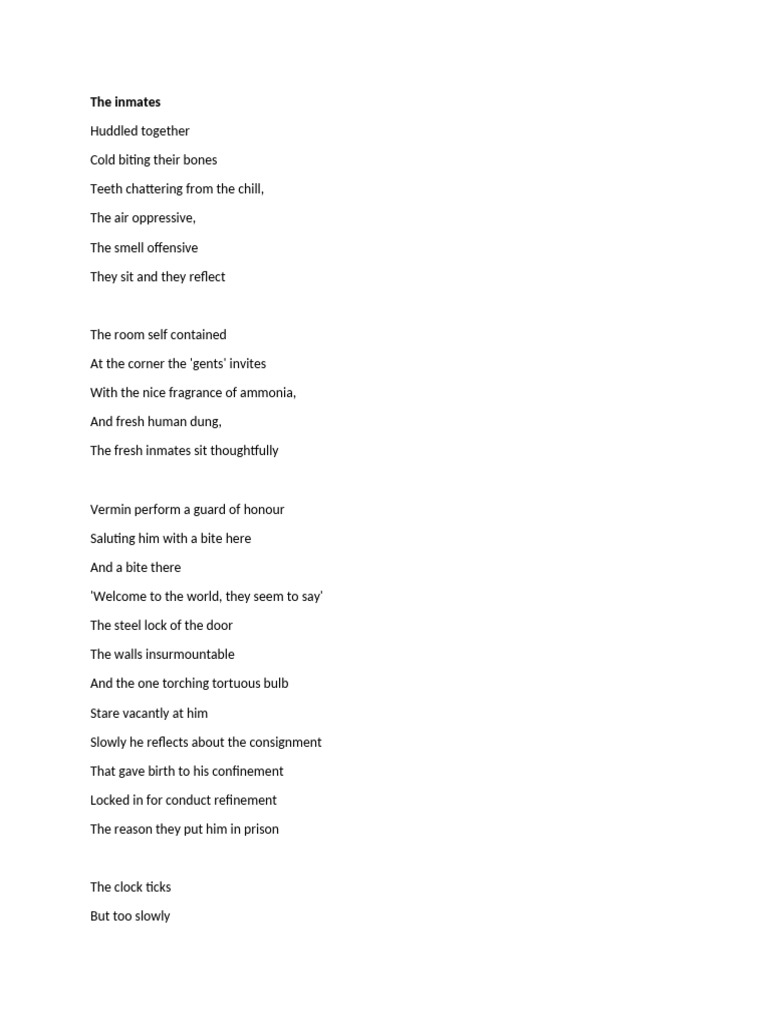 FORM 1 END-TERM EXAM-POETRY | PDF