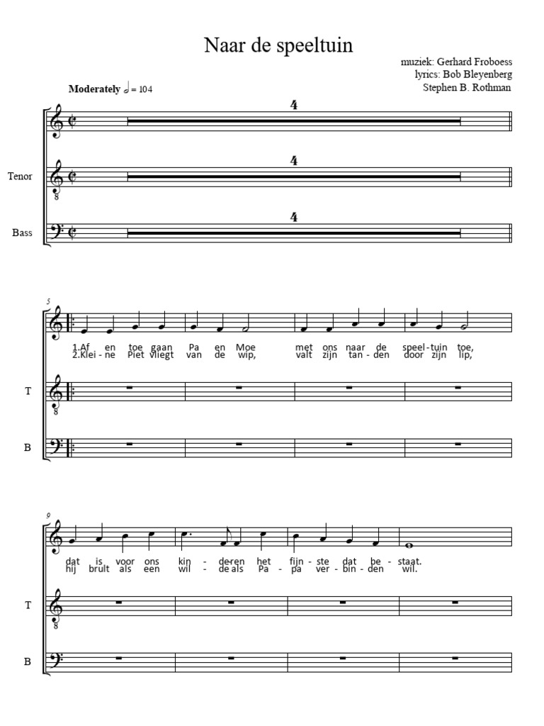 Naar de Speeltuin - STB | PDF