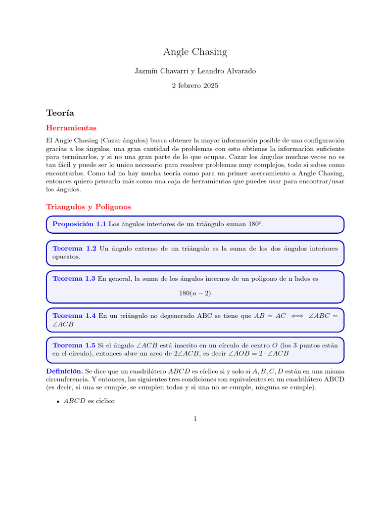 Clase - Angle Chasing | PDF | Triángulo | Geometria clasica