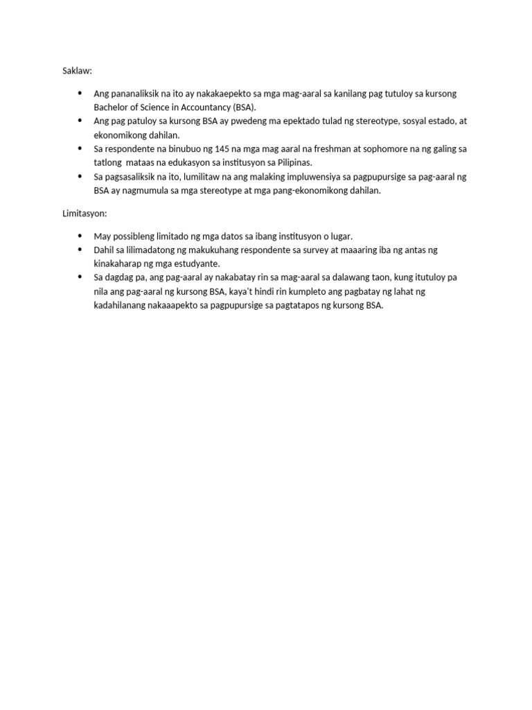 Saklaw | PDF