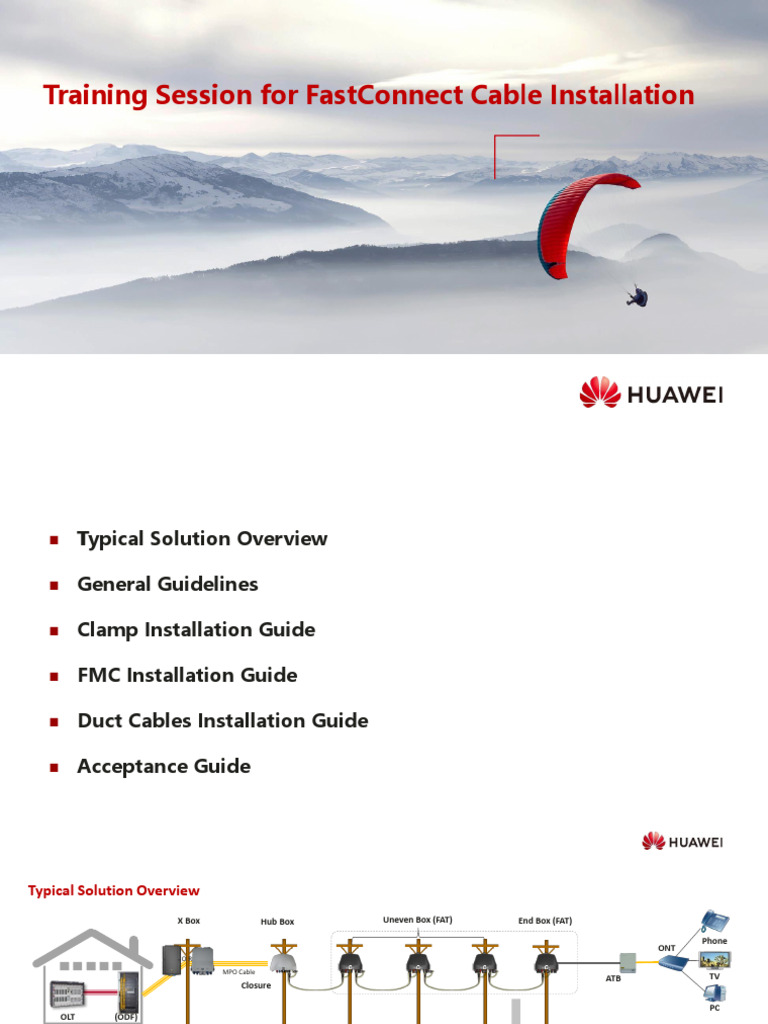 FastConnect Cable Installation Training Guide | PDF | Optical Fiber | Wire