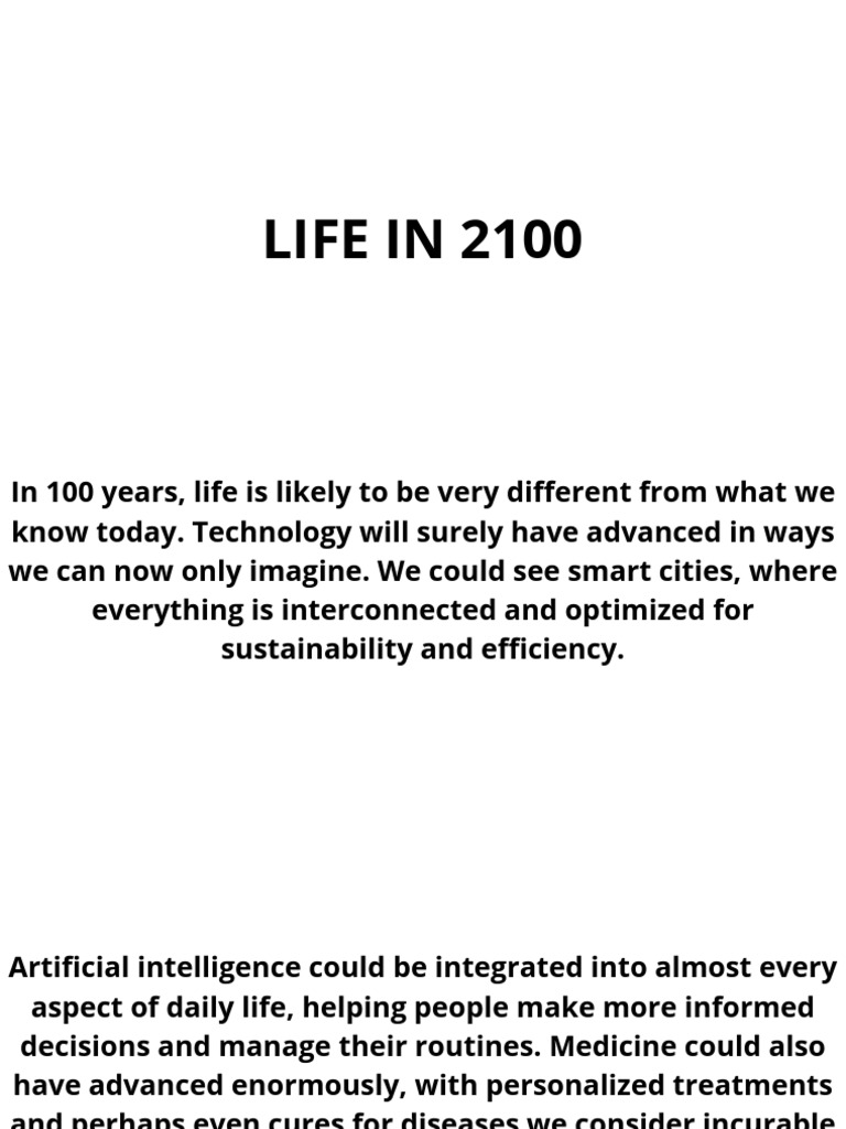 LIFE in 2100 Axier y Yaiza | PDF