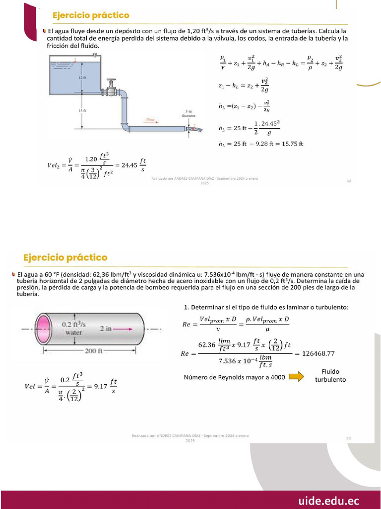 Ej Presentacion Fluidos | PDF