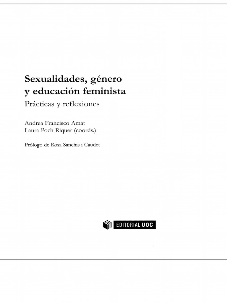 Sexualidades Amat Prólogo | PDF