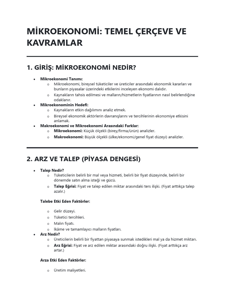 MİKROEKONOMİ | PDF