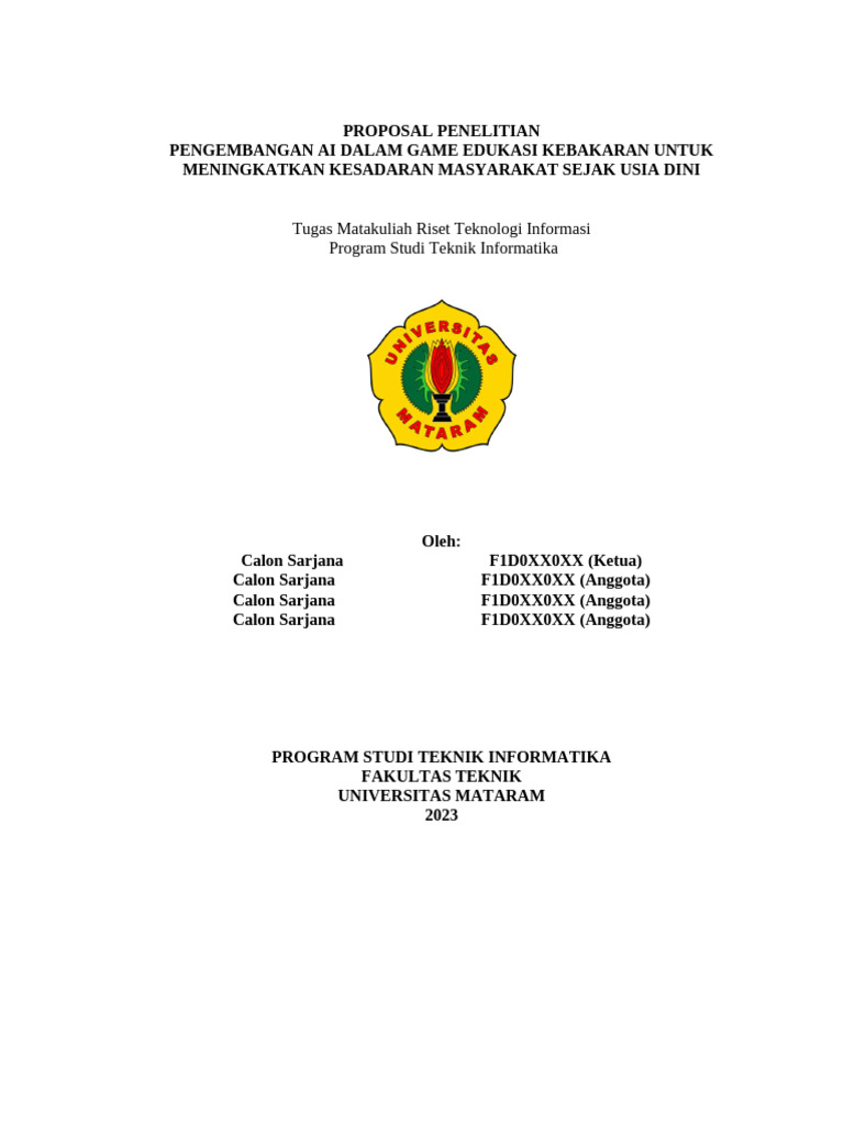 Template Tugas RTI | PDF