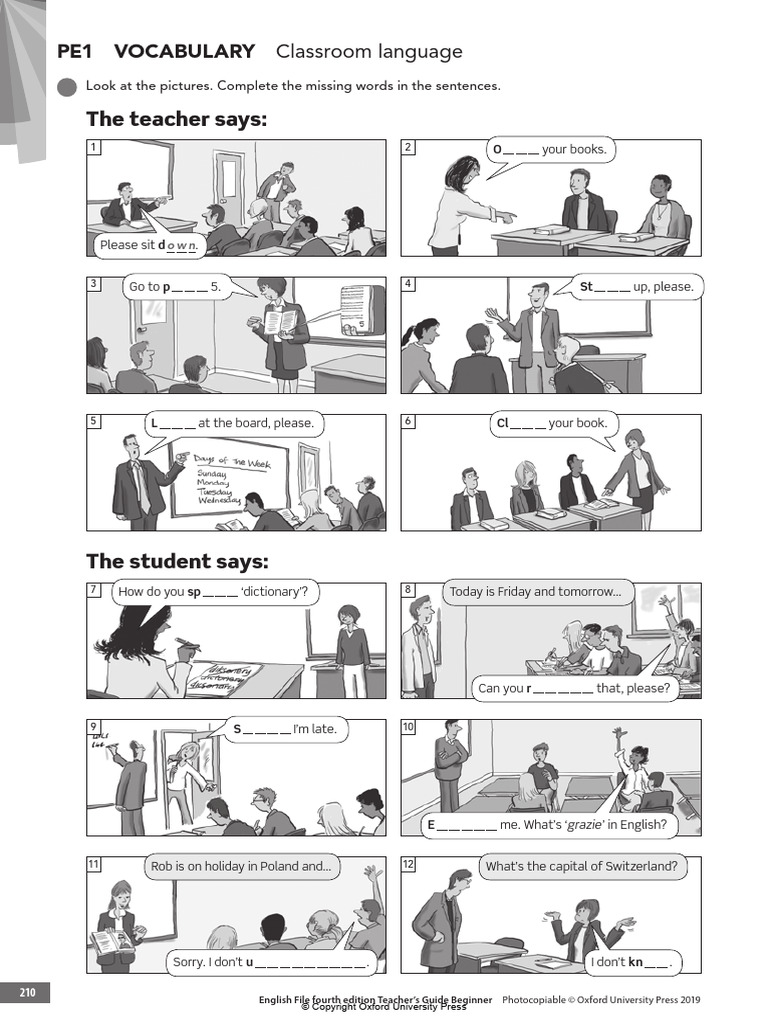 PE. Vocabulary | PDF