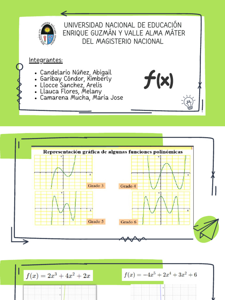 Función Cuadrática: Grados 3 y 5 | PDF
