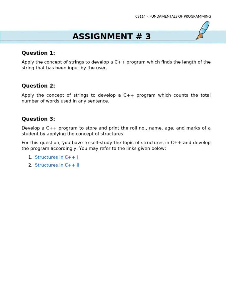 C++ Programming Fundamentals Assignment | PDF
