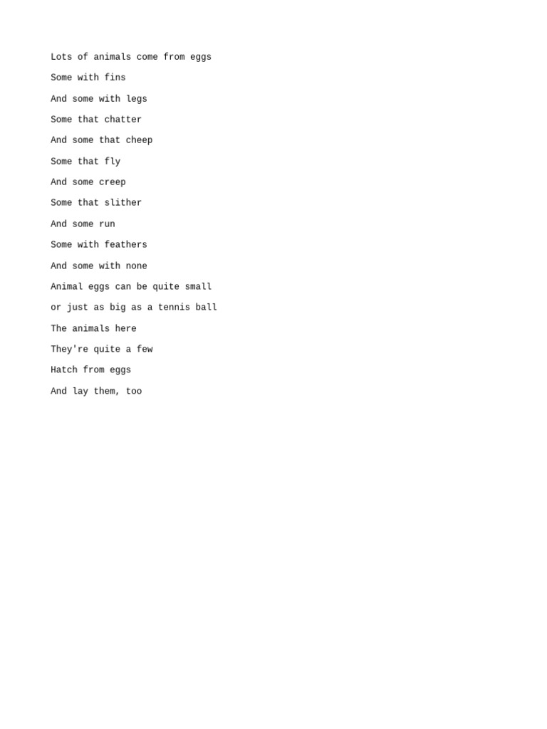 Eggs | PDF