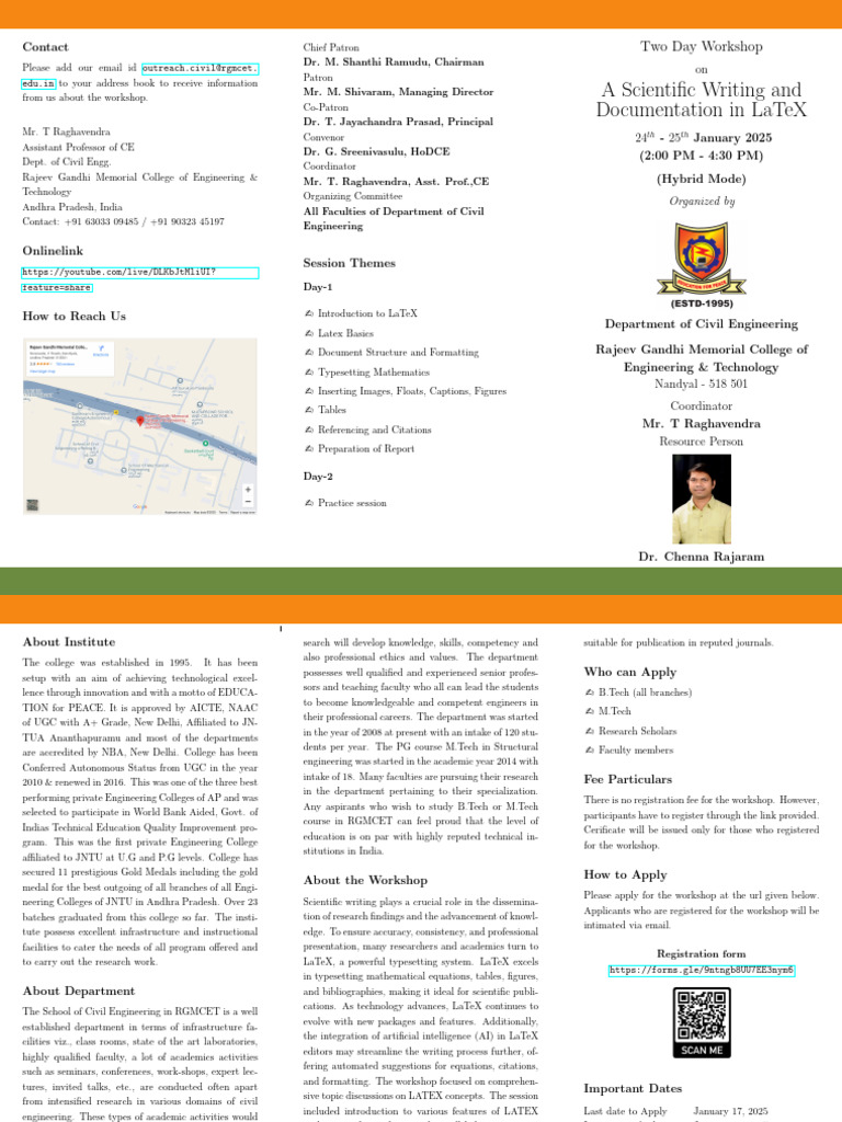 Latex_Workshop_Brochure | PDF | Science