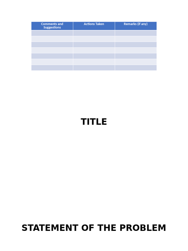 Problem Statement and Methodology Overview | PDF