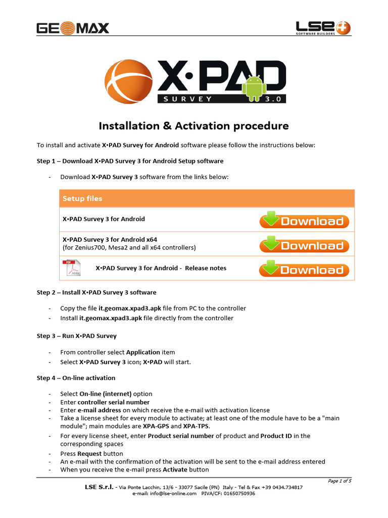 Fdocuments - in - Installation Activation Procedure Pad Survey Qatar Package X Pad Survey ...