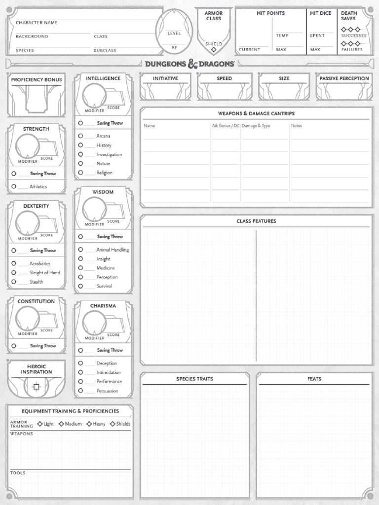 DND 2024 Character-Sheet | PDF