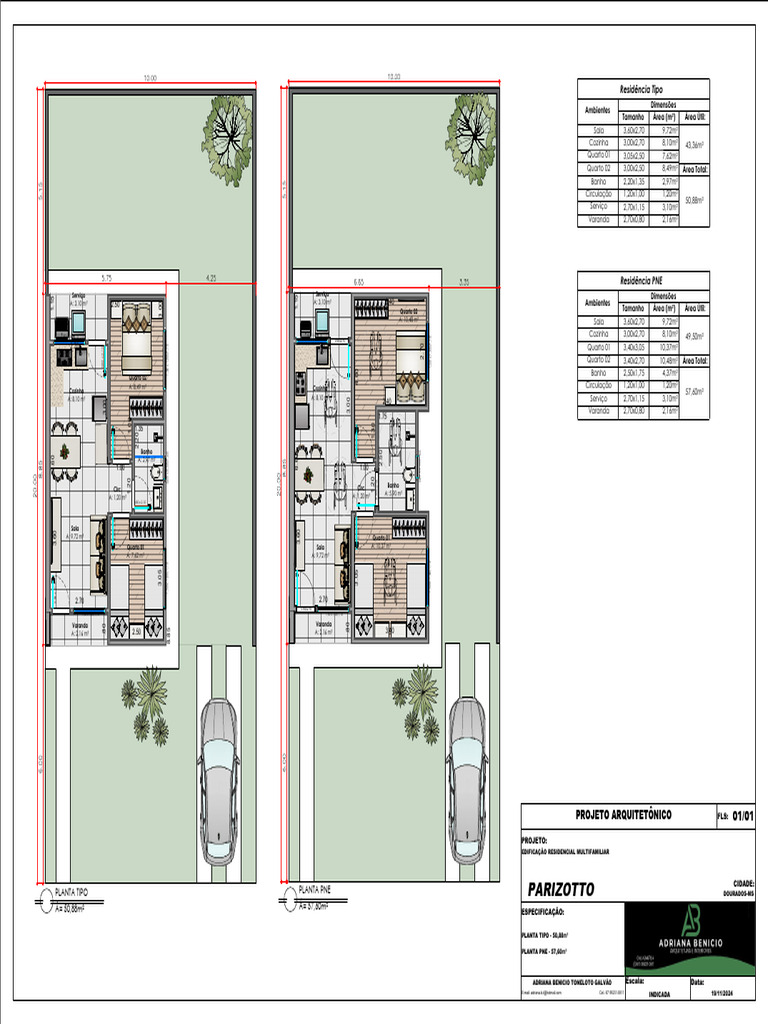 Prancha - Plantas Parizotto | PDF