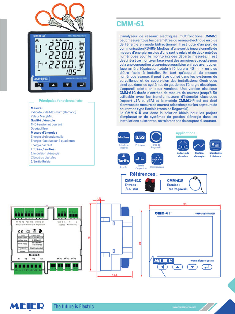 FT_CMM-61-1 | PDF | Réseau électrique | Puissance apparente