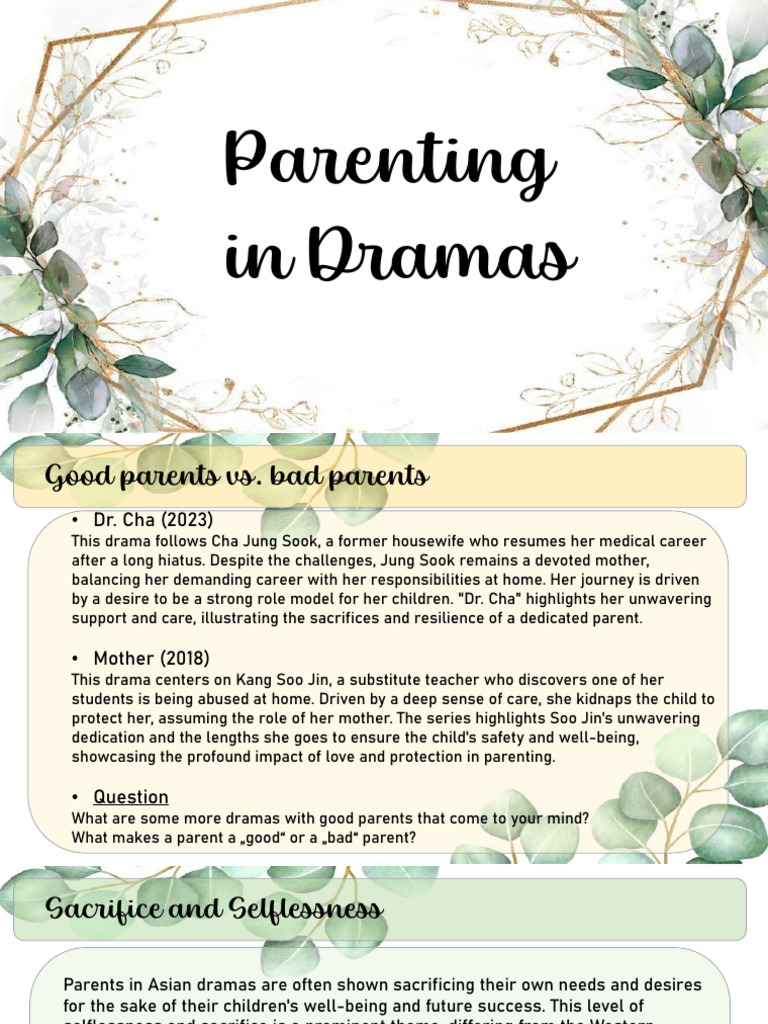 Parenting Themes in Asian Dramas | PDF | Interpersonal Relationships ...