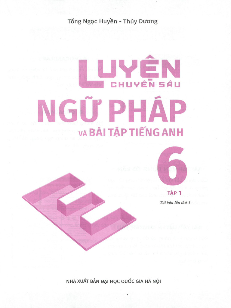 Luyện chuyên sâu ngữ pháp và bài tập TA6 (Tống Ngọc Huyền - Thùy Dương) | PDF