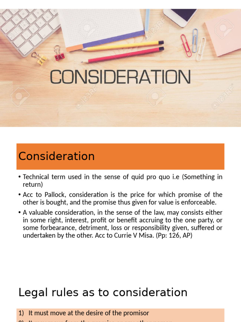 CONSIDERATION | PDF