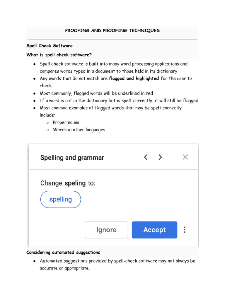 Proofing and Proofing Techniques | PDF
